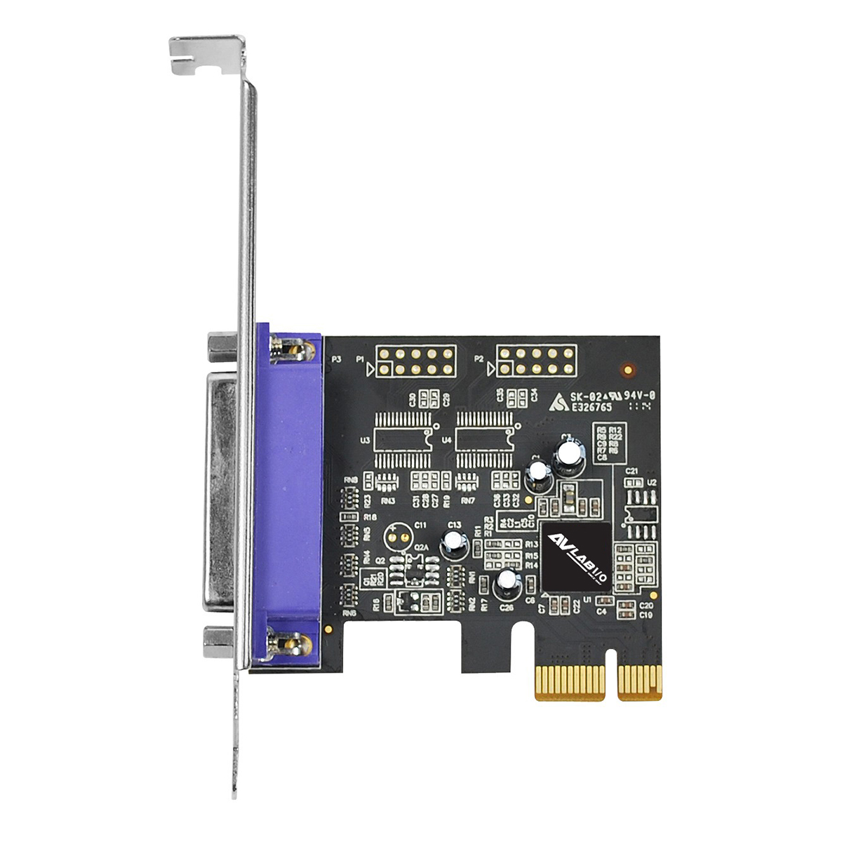 AVLAB 1-Port Parallel PCIe, ECP/EPP/SPP, DB25 Port Dual Profile Bracket ...