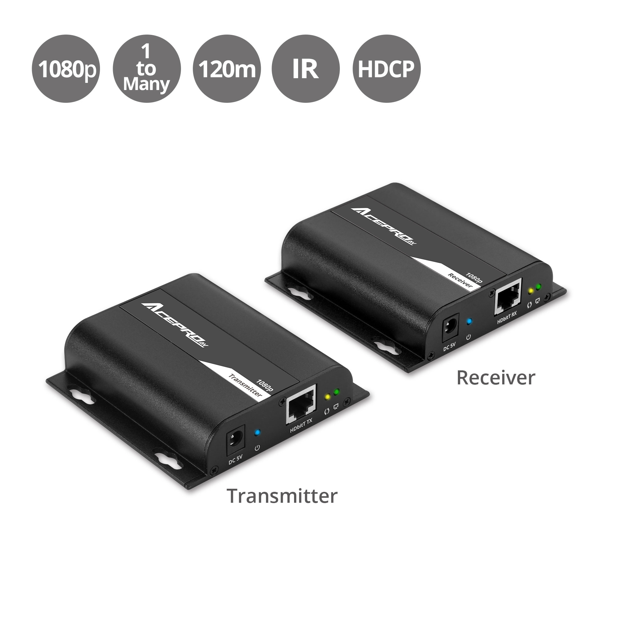 AcerPro HDMI Over Cat6 Extender with IR - 120m | AVLT Technology