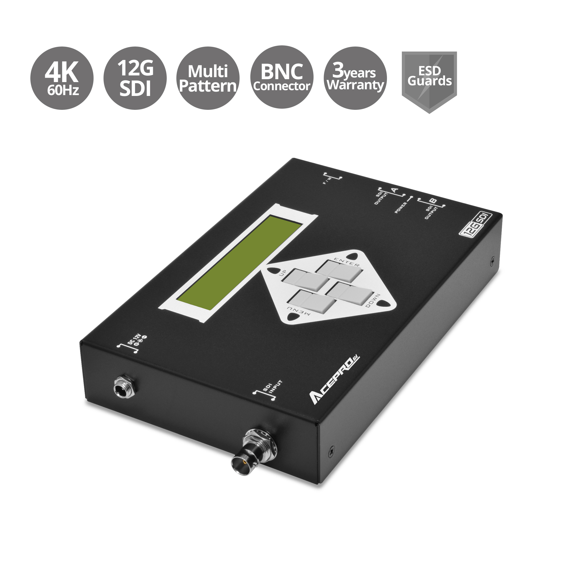 AcePro 4Kx2K 12G-SDI Pattern Generator | AVLT® | Found by AVLAB