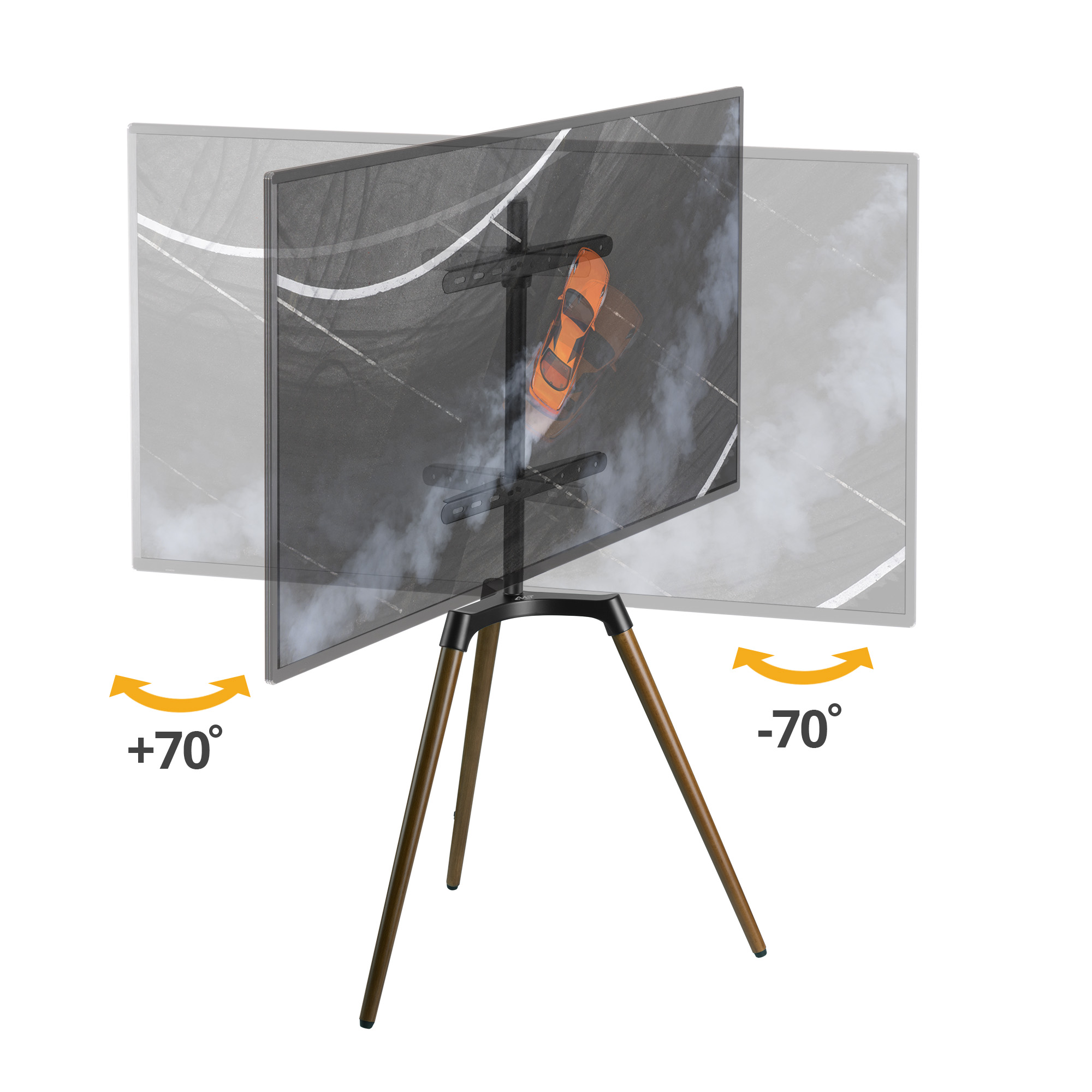 AVLT Easel Studio Tripod TV Floor Stand for 50" to 65" VESA Screens ...