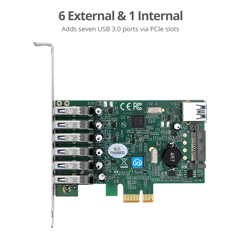 DP USB 3.0 7-Port PCIe i/e | AVLT® | Found by AVLAB