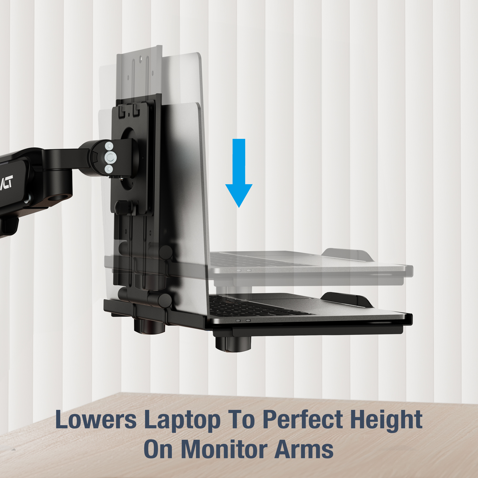 AVLT Adjustable Laptop Tray with Support for 120mm Fan Compatible with ...